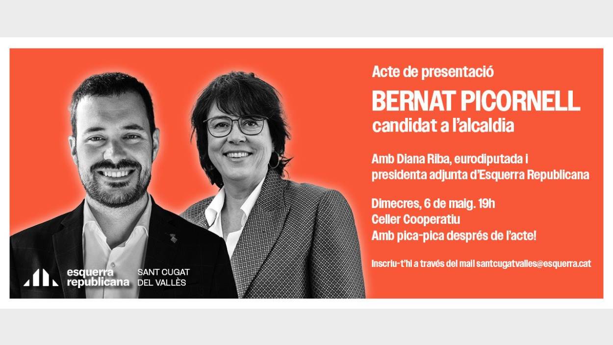 Acte de presentació de Bernat Picornell com a candidat a l'alcaldia ...