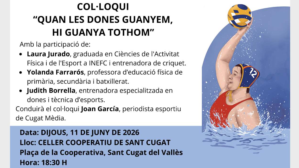 Col·loqui: 'Quan les dones guanyem, hi guanya tothom' - Cugat Mèdia